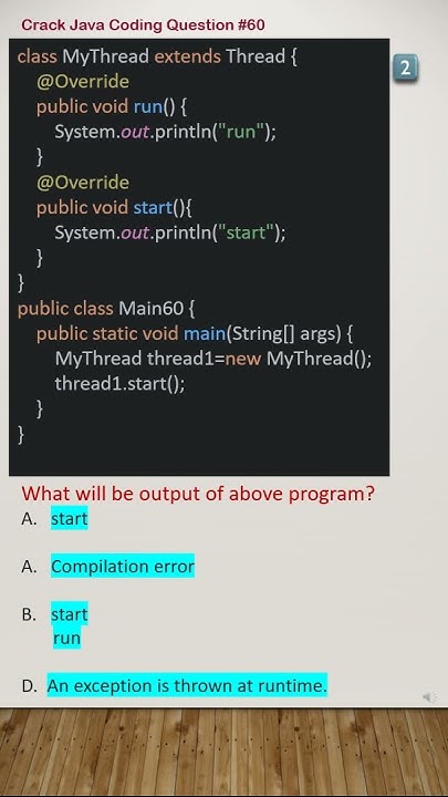 #60 Java interview questions and answers| multithreading questions shorts # ...