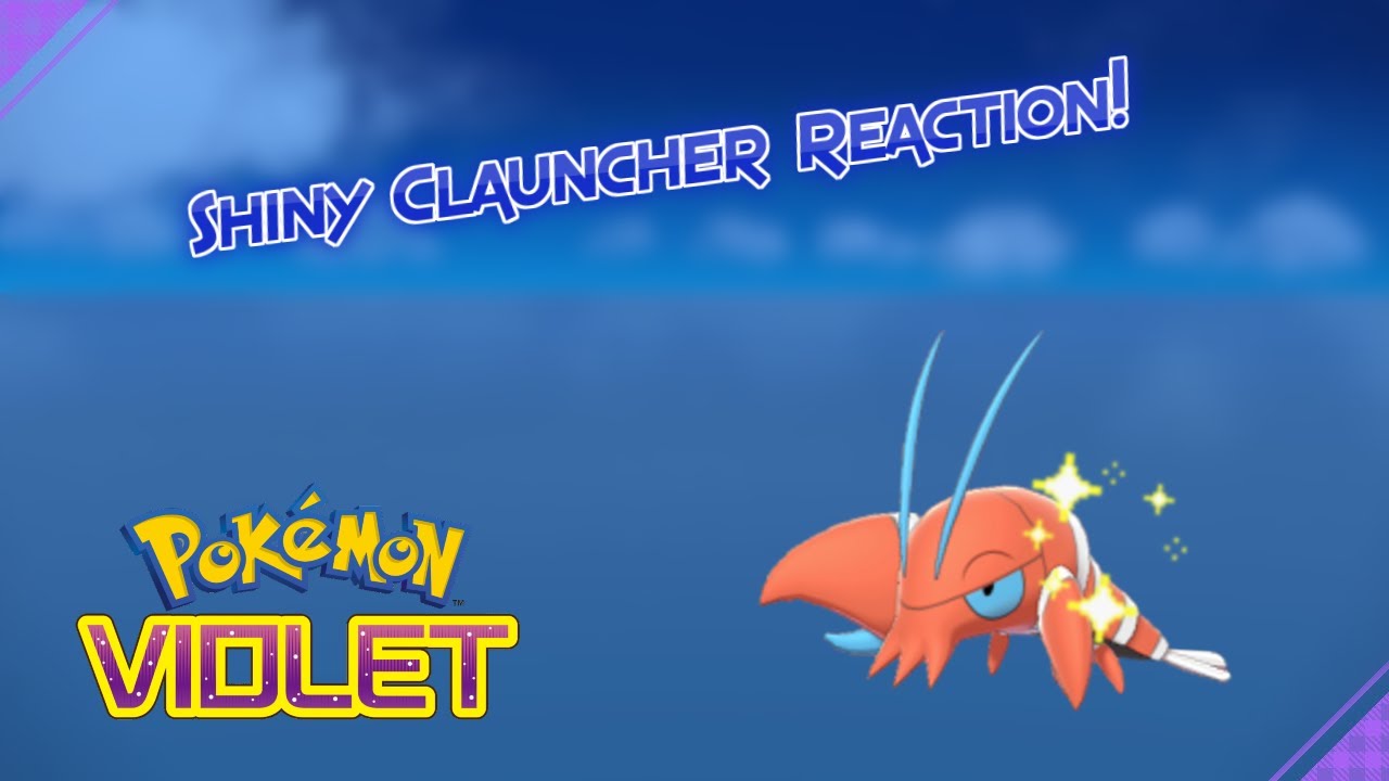 Shiny Clauncher Reaction! Pokemon Scarlet/Violet Stream Highlight - YouTube