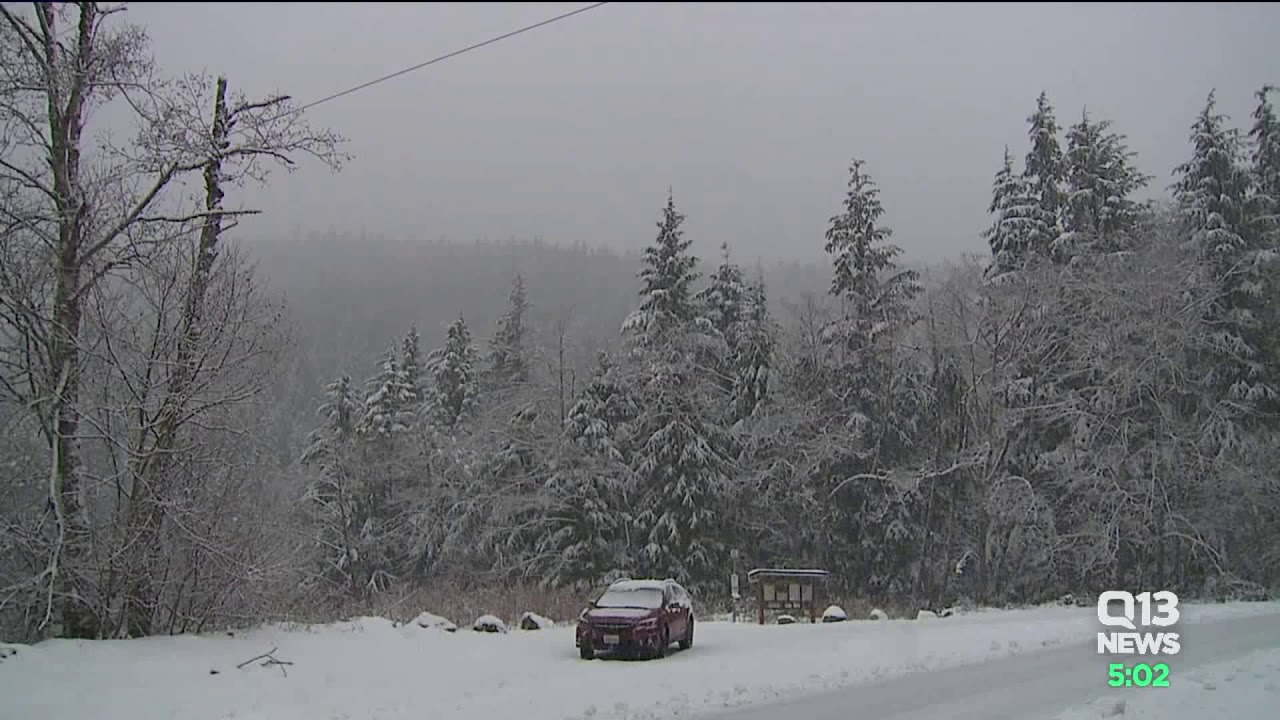 Heavy snow in the Cascades - YouTube