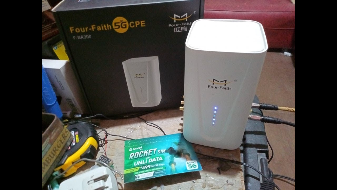 modify Four faith 5G CPE F NR300 initial test 5G - YouTube