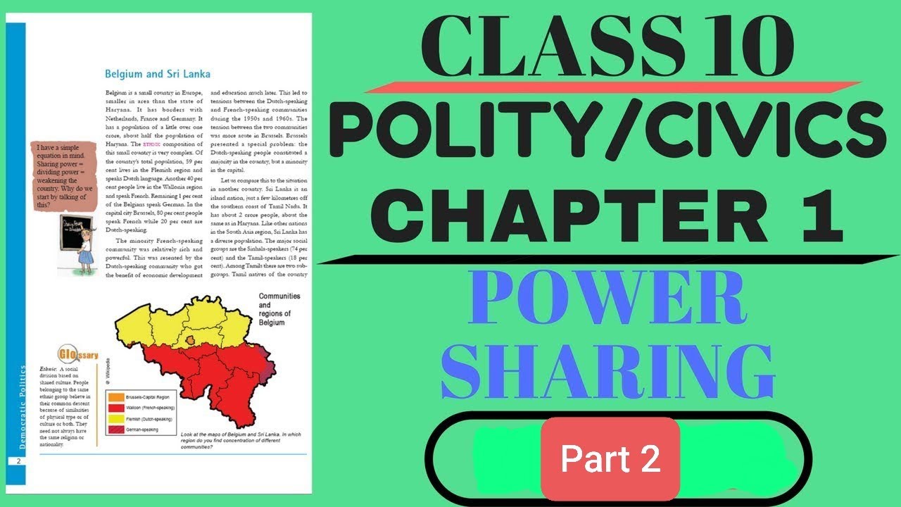 Class 10 Civics Chapter 1 Power Sharing NCERT (Part 2)/@eduloop _Class ...