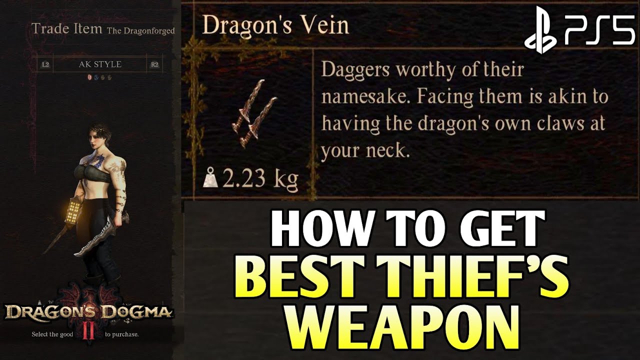 How to Get Dragons Vein DRAGONS DOGMA 2 Best Thief Weapon DD2 | Dragons ...