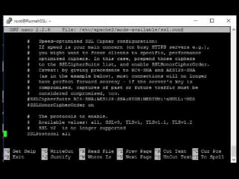 How to Disable SSLv3 Apache Ubuntu - YouTube
