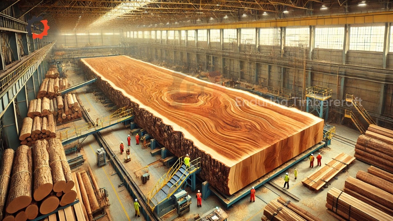 How A Giant Wood Factory Operates A Thousand Year Old Tree Cutting ...