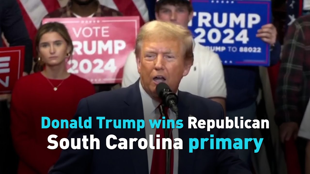 Donald Trump wins Republican South Carolina primary - YouTube