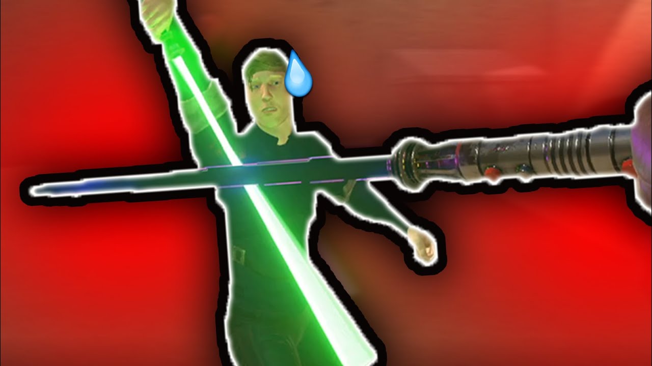 FIGHTING LUKE SKYWALKER IN VR (Blades And Sorcery VR) - YouTube