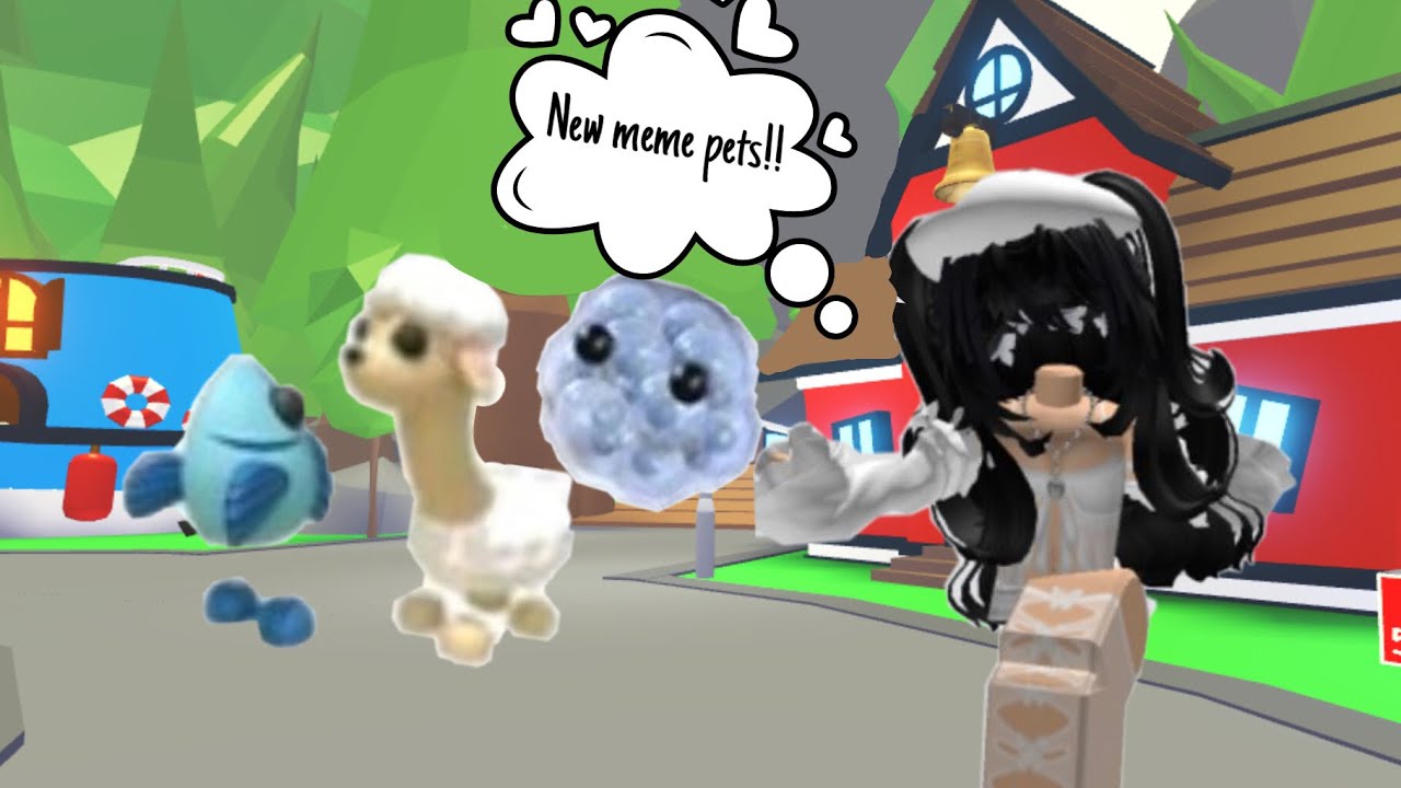 Checking out the new meme pets in adopt me!! - YouTube
