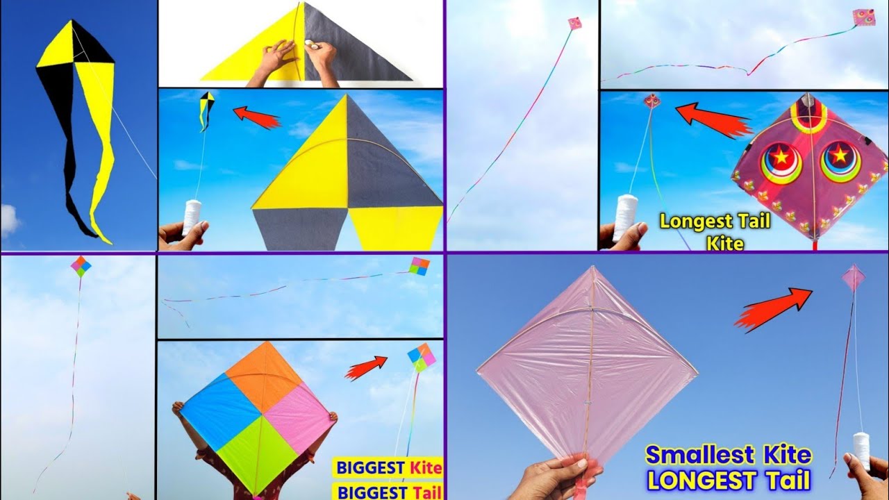 4 Amazing longest Tail kite | how to make longest tail kite - YouTube