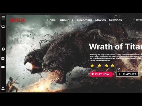 Netflix Hero Page Redesign | Wrath of Titans UI Animation 🔥. #longvideo ...
