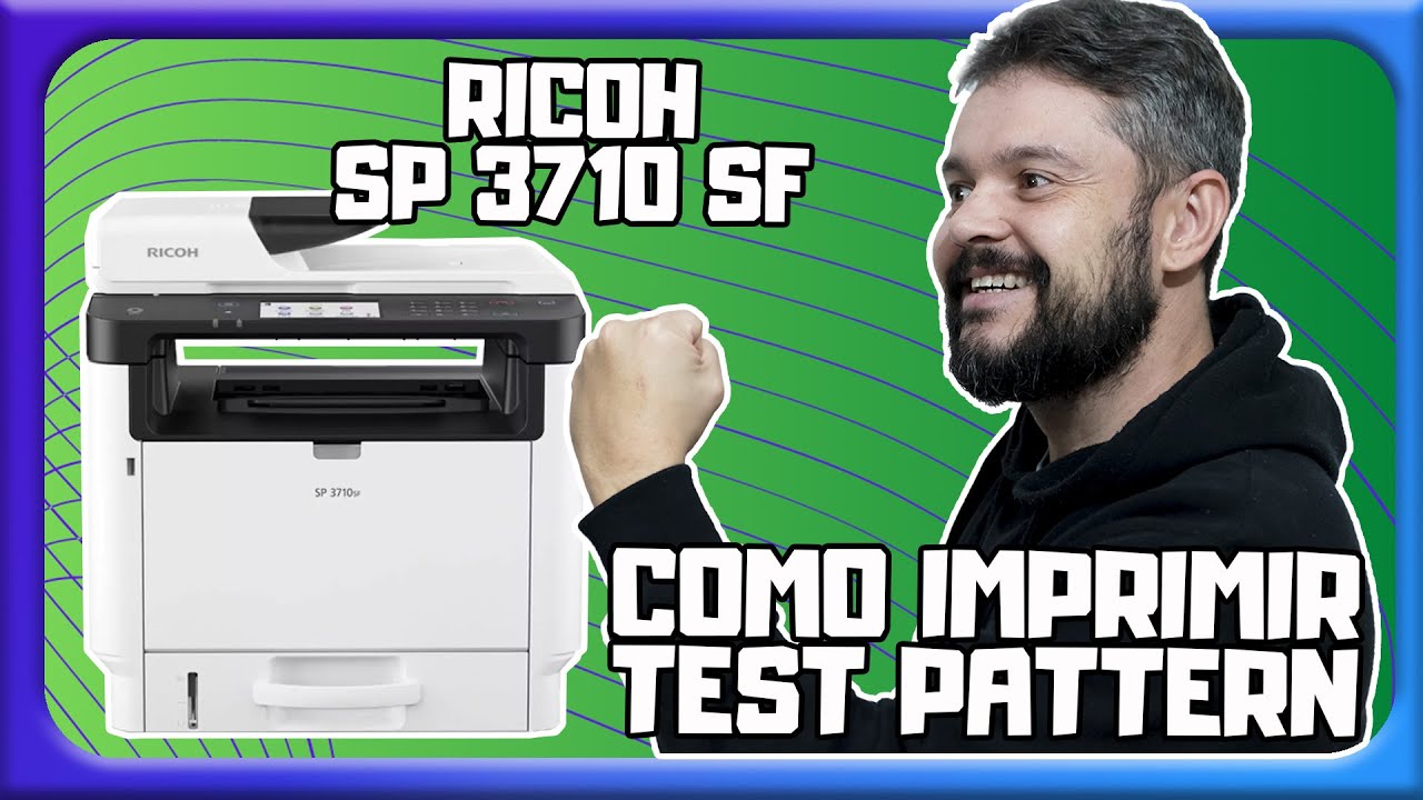 Como fazer impressão de página de teste na Ricoh SP 3710 SF - Test ...