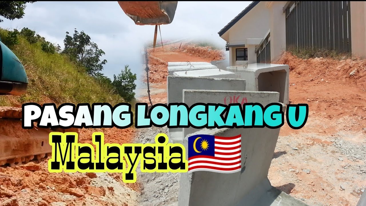 Pasang longkang U malaysia - YouTube