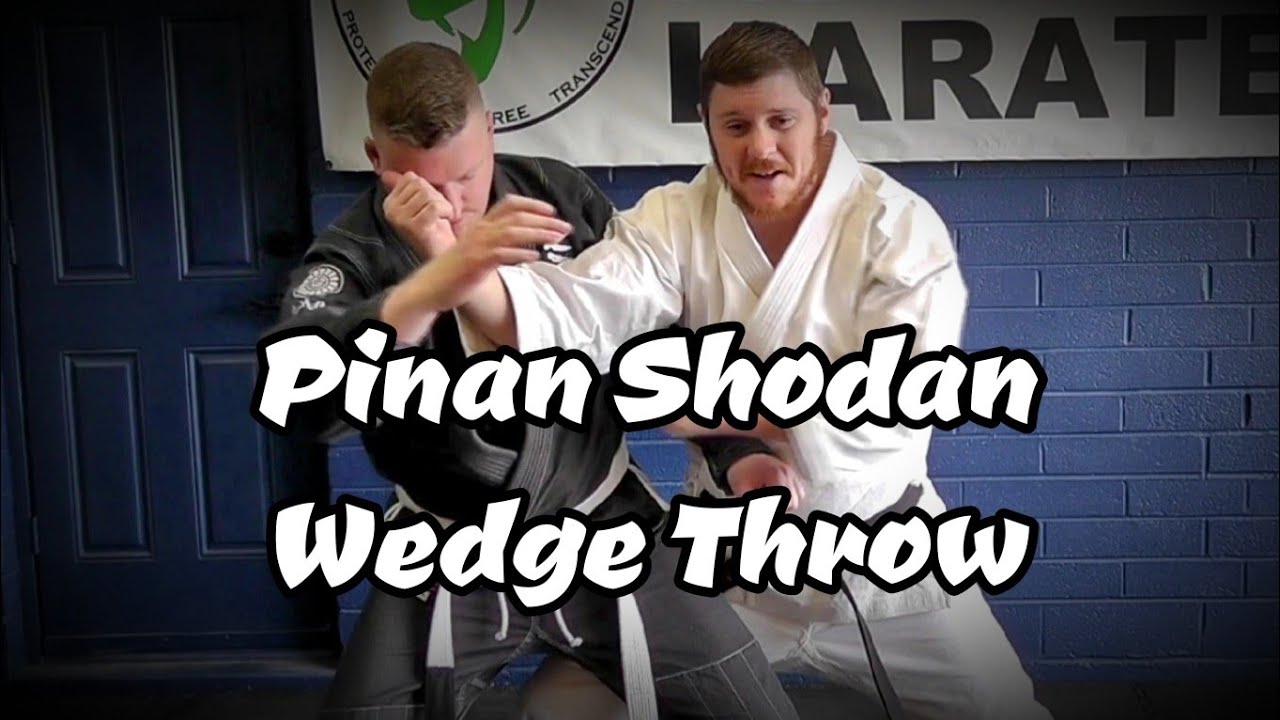 Pinan Shodan Bunkai - Wedge/Scissor Throw - YouTube