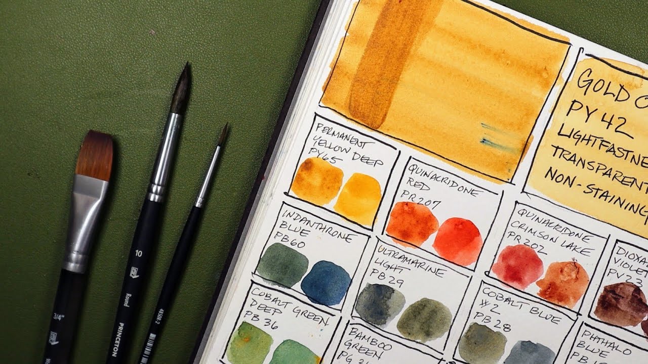 Mijello Journal: Mission Gold PY42, Gold Ochre - YouTube