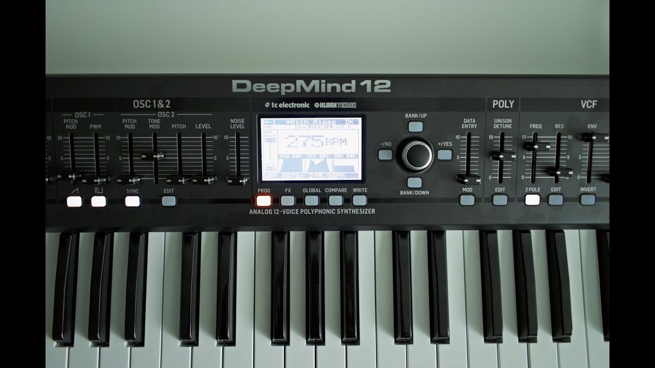 Behringer Deepmind 12, custom patches - YouTube