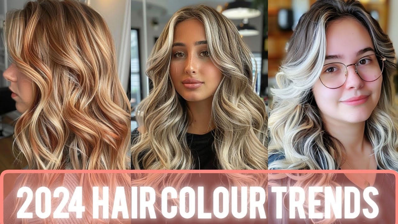 New hair colour trends 2024 with highlights| Blonde Highlights for fall ...