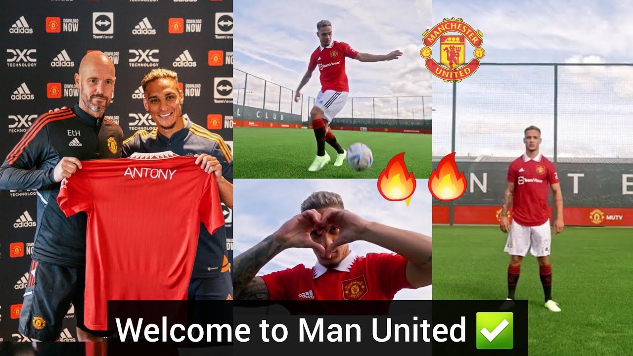 OFFICIAL! Welcome To Manchester united Antony!🔥Unveiling & Announcement ...
