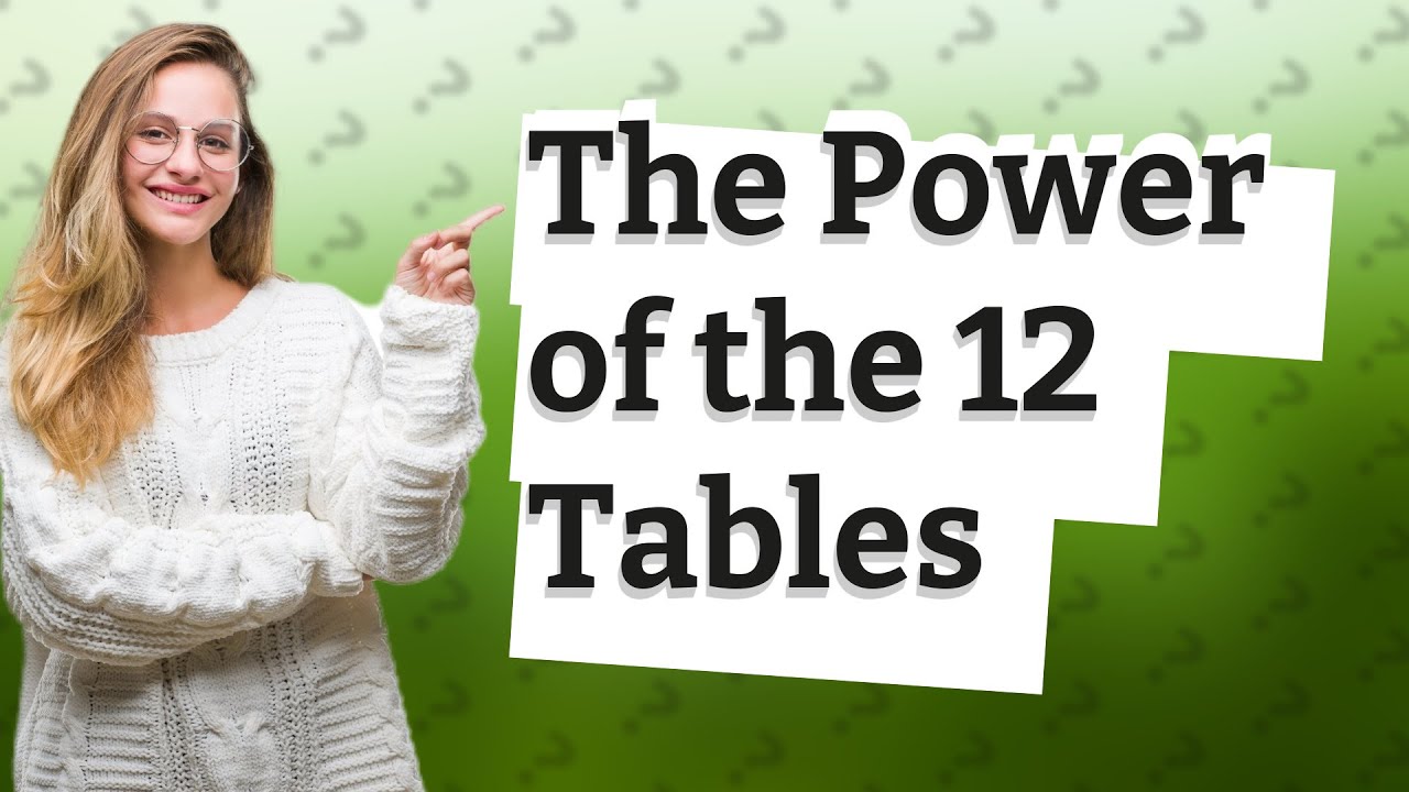 How Did the 12 Tables of Law Shape Ancient Rome? - YouTube