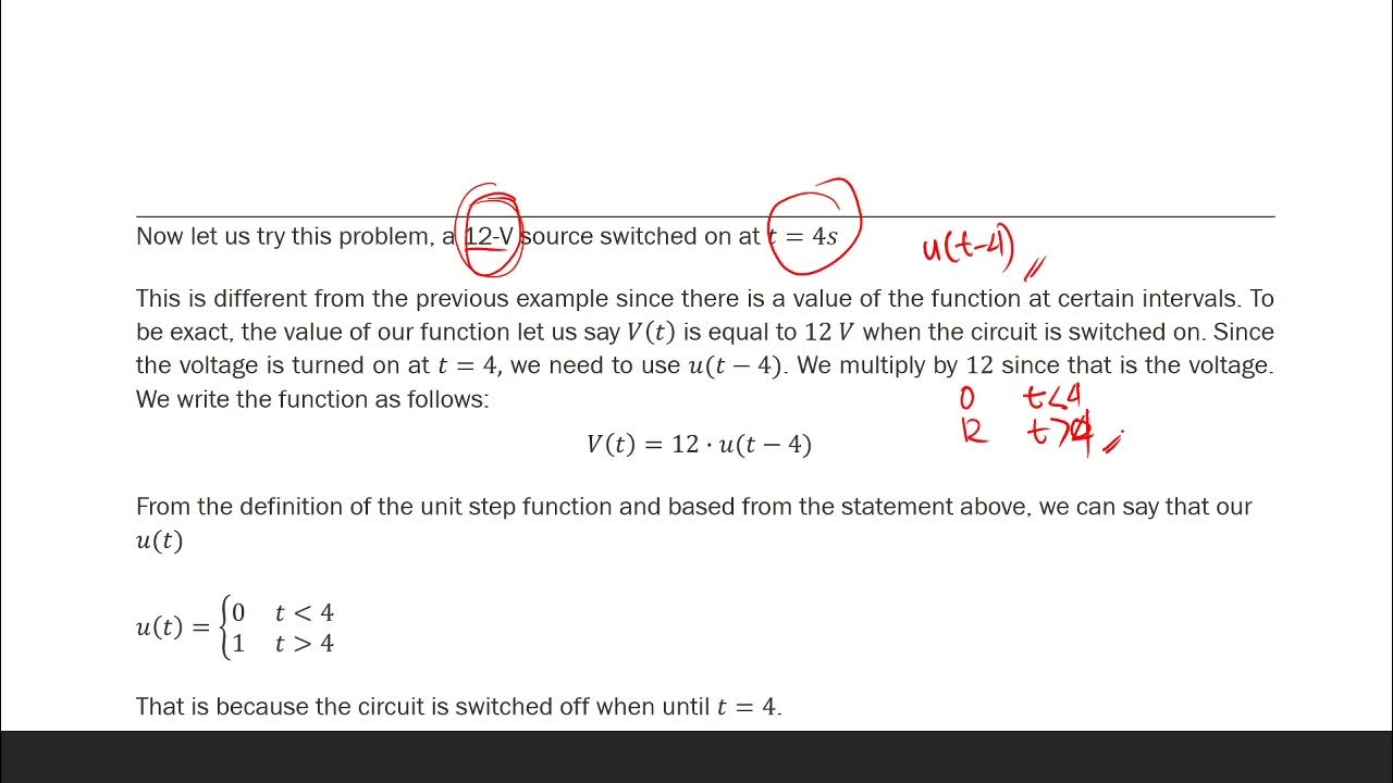Unit Step Functions - YouTube