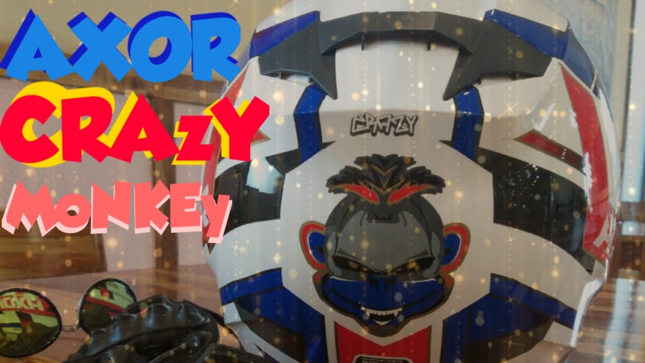 Axor Stealth Crazy Monkey Helmet UNBOXING - YouTube