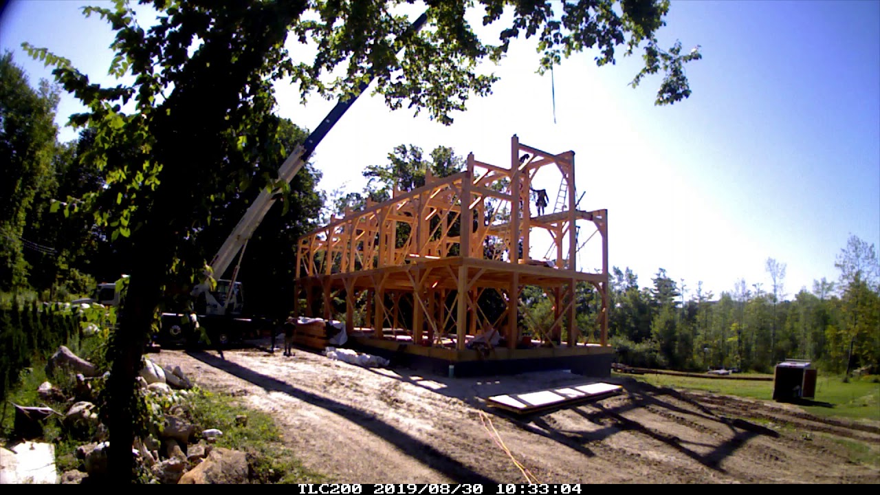 Timber Frame Barn Time Lapse - YouTube