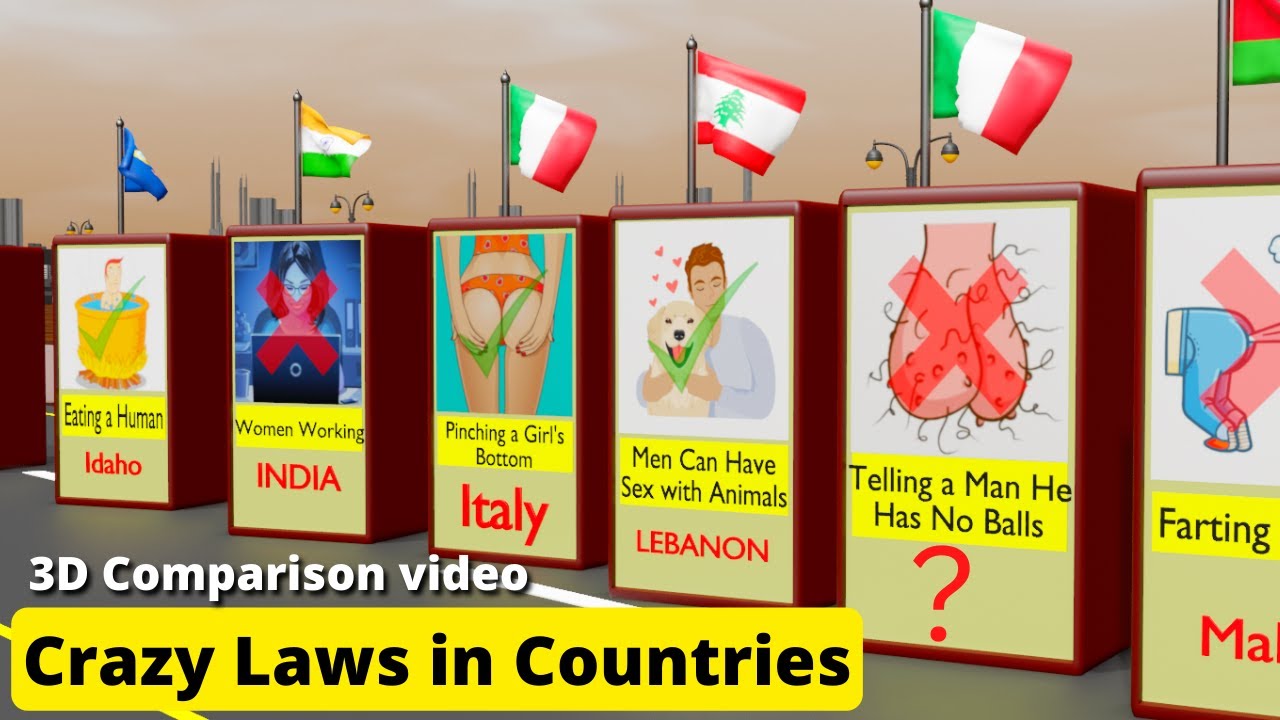 Crazy laws from different countries || Insane data - YouTube
