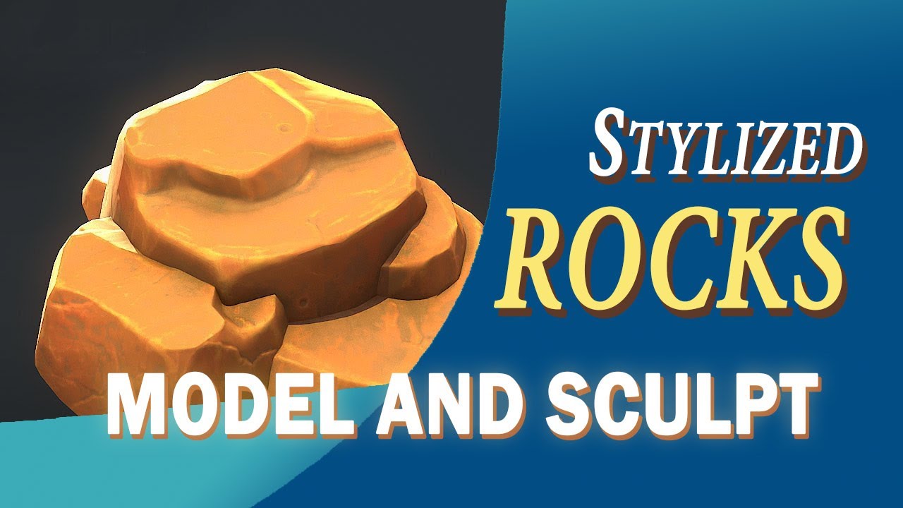 How I make Stylized Rocks - The modeling and 3D Sculpting Process - YouTube