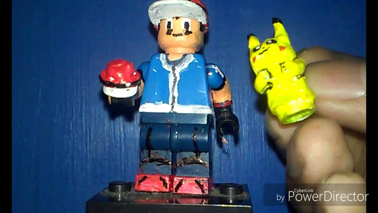 Lego pokemon custom ash Ketchum - kalos league - YouTube