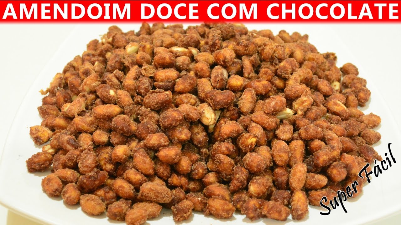 Amendoim crocante com chocolate /amendoimCri Cri com chocalate para ...
