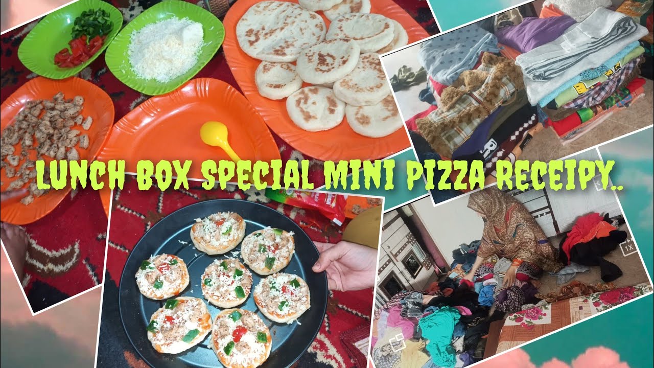 Lunch Box Special Mini Pizza Receipy With My Realistic Evening Routine ...
