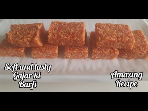 Gajar ki barfi | How to make gajar ki barfi at home | Carrot barfi | Khoya, carrort barfi recipe ...