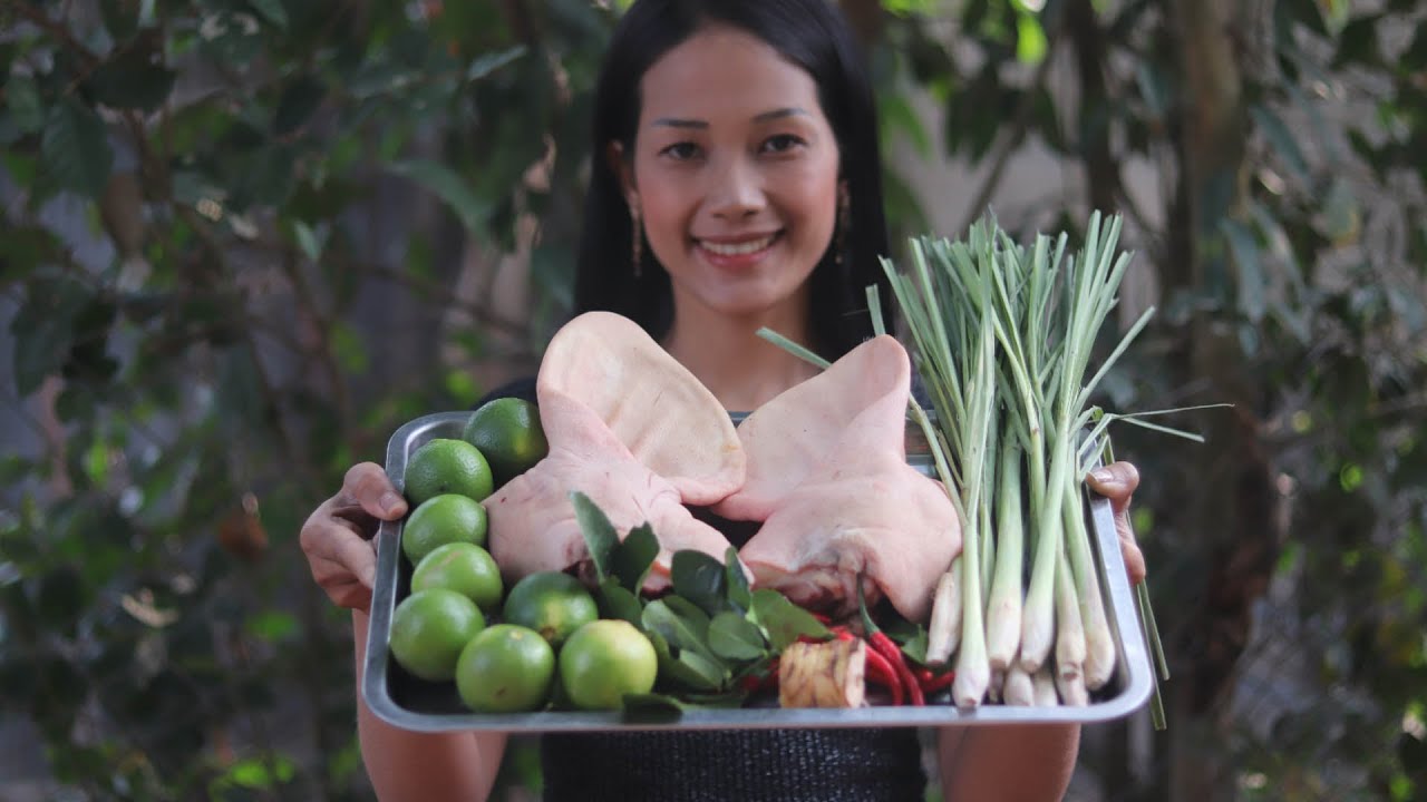 How To Cook Pork Ear Pickle Recipe/Cambodian Food - I Am Thyda Cooking ...