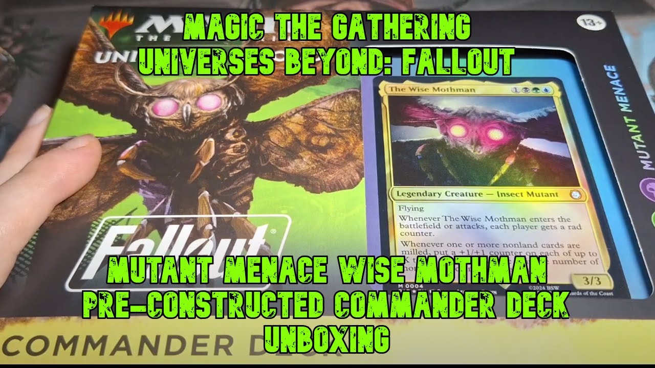 Magic The Gathering Fallout Universes Beyond Mutant Menace (Mothman ...