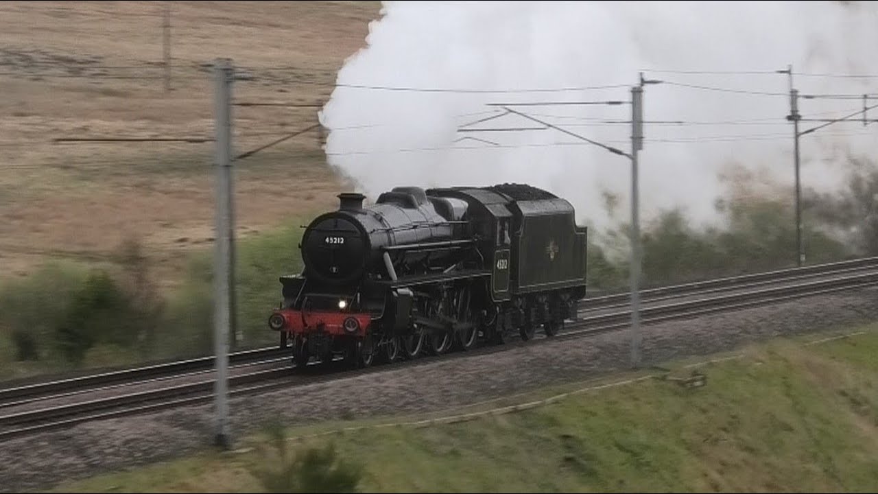 LMS 45212 Flies solo over Shap heading to Fort William for Jacobite ...
