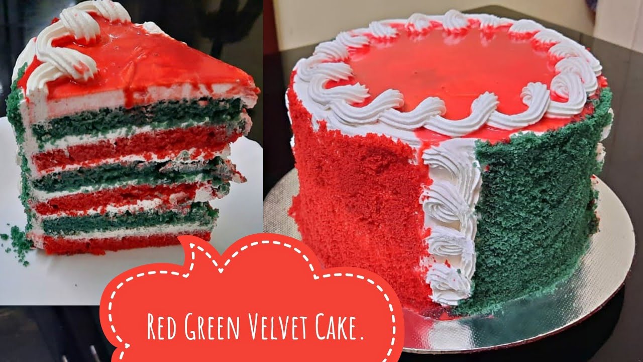 Red Green Velvet Cake | Creamy Kitchen. #shorts - YouTube