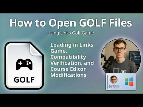 How to Open GOLF Files (Links Golf Course)
