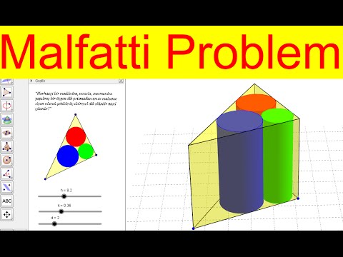 [ GeoGebra Dersleri Türkçe ] Malfatti Çemberleri ve 200 yıllık problemi [ GeoGebra Tutorial ]