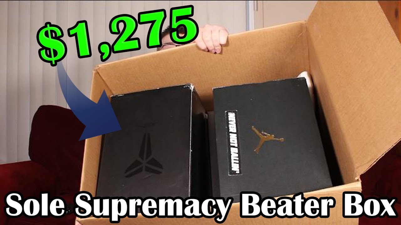 $1,275 Sole Supremacy Beater Box Unboxing (I got heat for my next ...