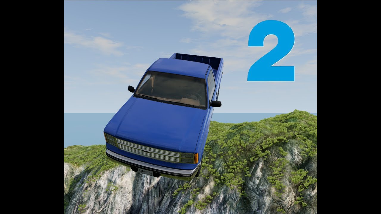 Throwing cars off cliffs pt. 2 (BeamNG.Drive) - YouTube