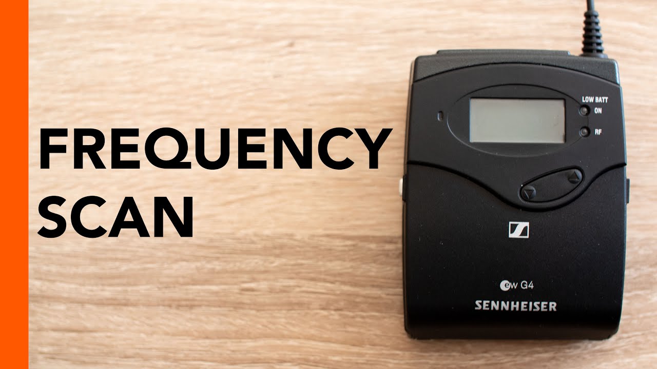 Sennheiser G4, G3 - Frequency Scan to find Clean Audio Signal - YouTube