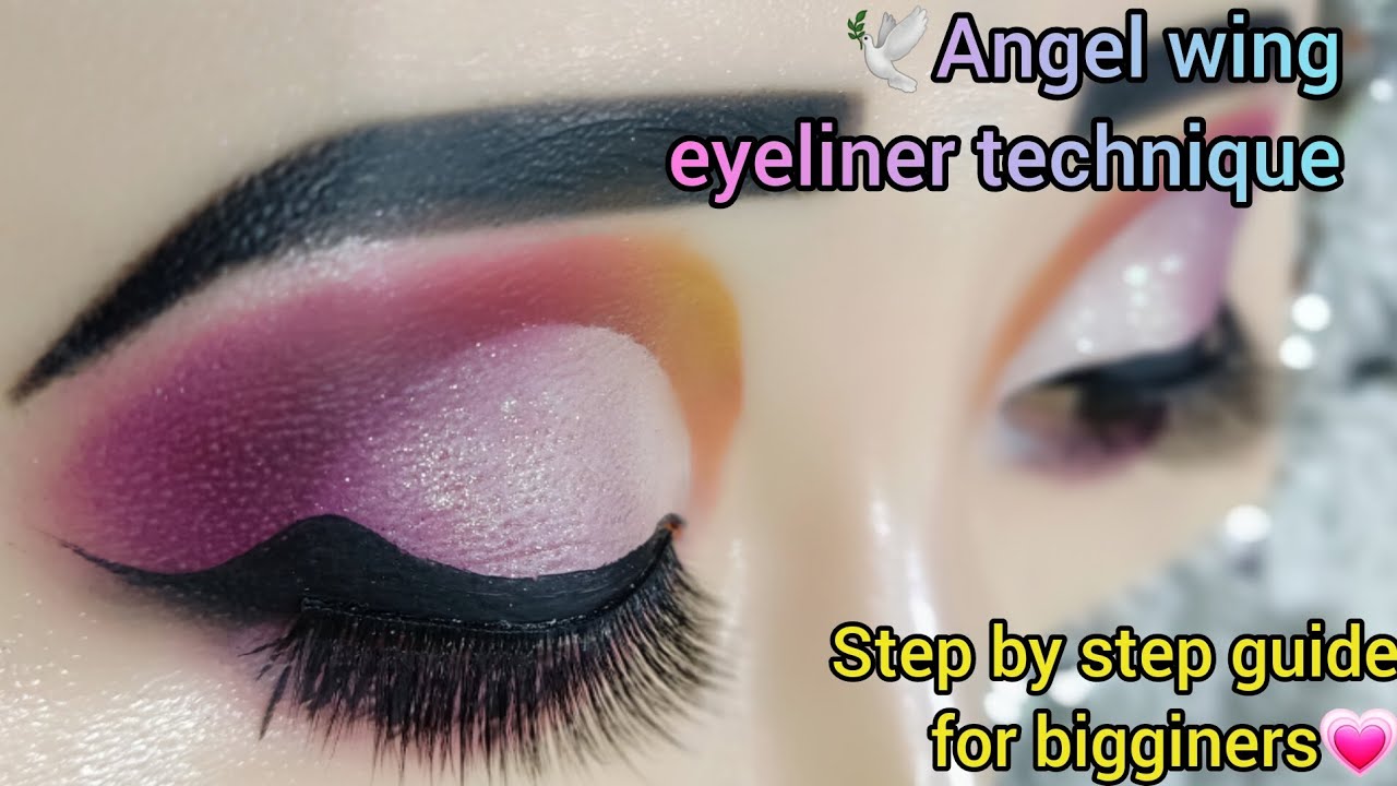 Angel winged eyeliner turorial | Pigment eyemakeup | Cut Crease ...
