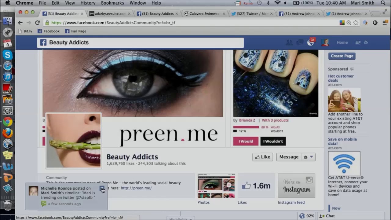 Stock Footage of Social Media Facebook Browsing - YouTube