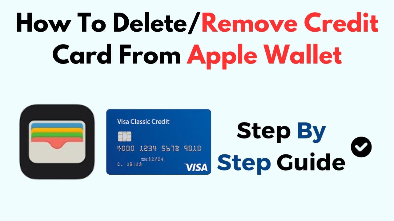 How To Delete/Remove Credit Card From Apple Wallet - YouTube
