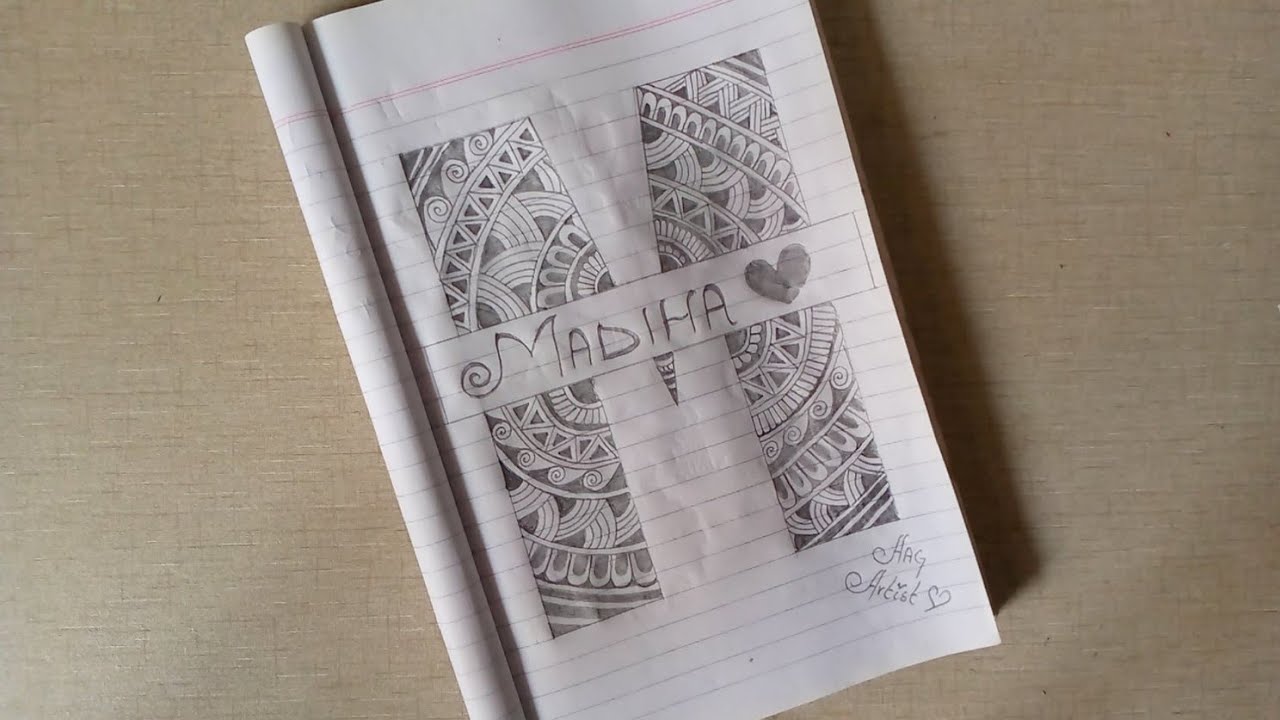 •AAG | M letter mandala art | mandala drawing with name #mandalaart # ...