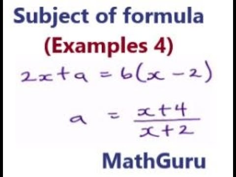 How to change the subject of a formula in easy steps | Hard Examples ...