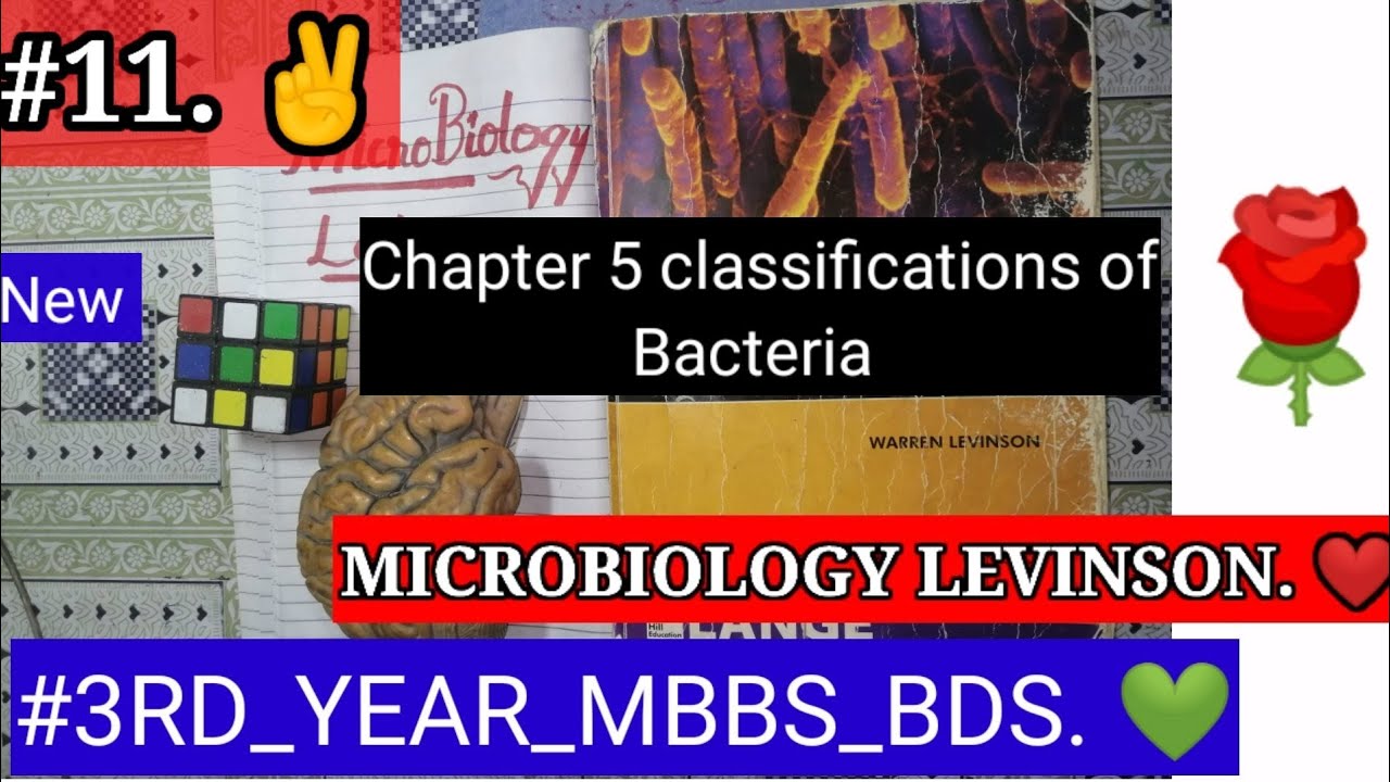 Classification of 🛑🛑 medical important #BACTERIA. chapter 5. #levinson ...