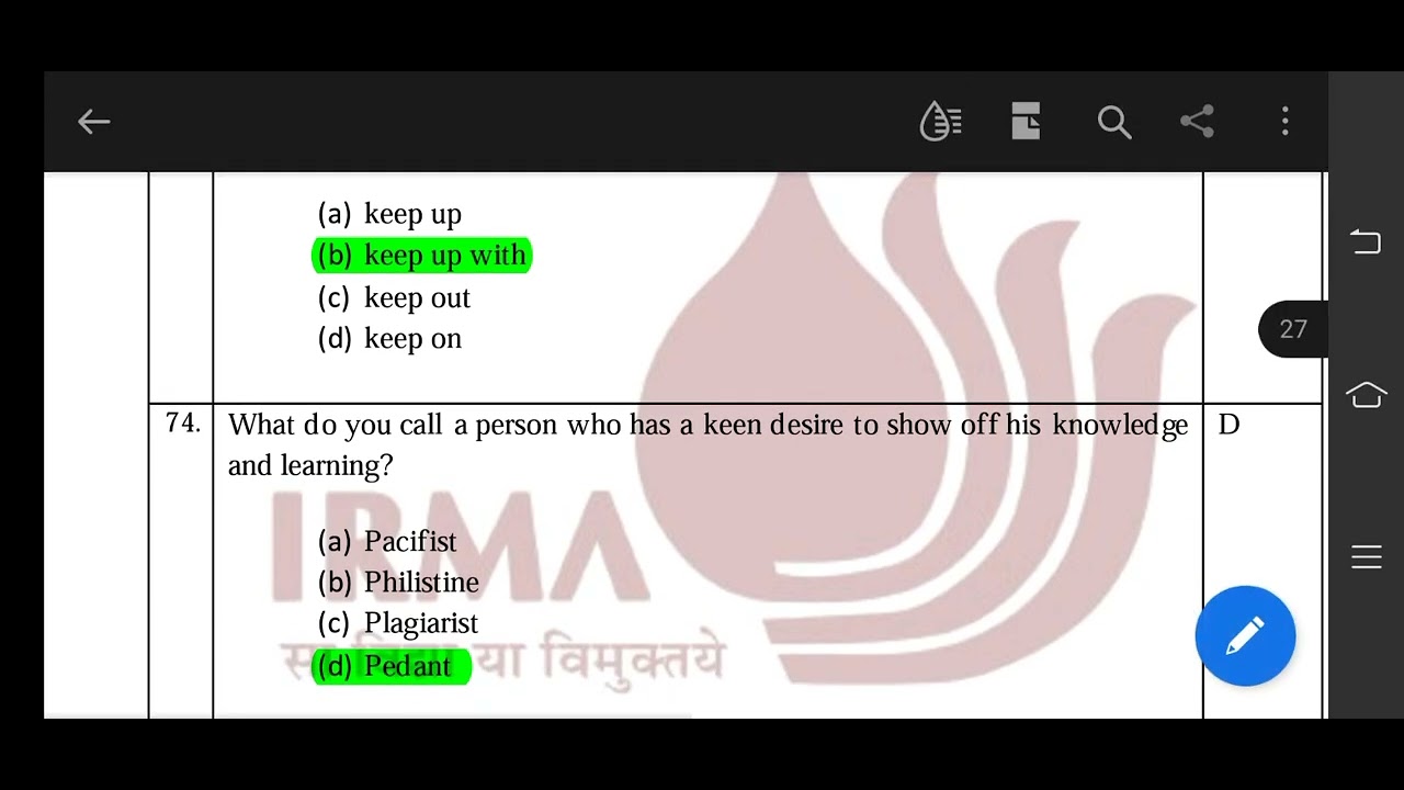 KMF - 2022 || Question Paper & Key Answer || Graduate Level - YouTube