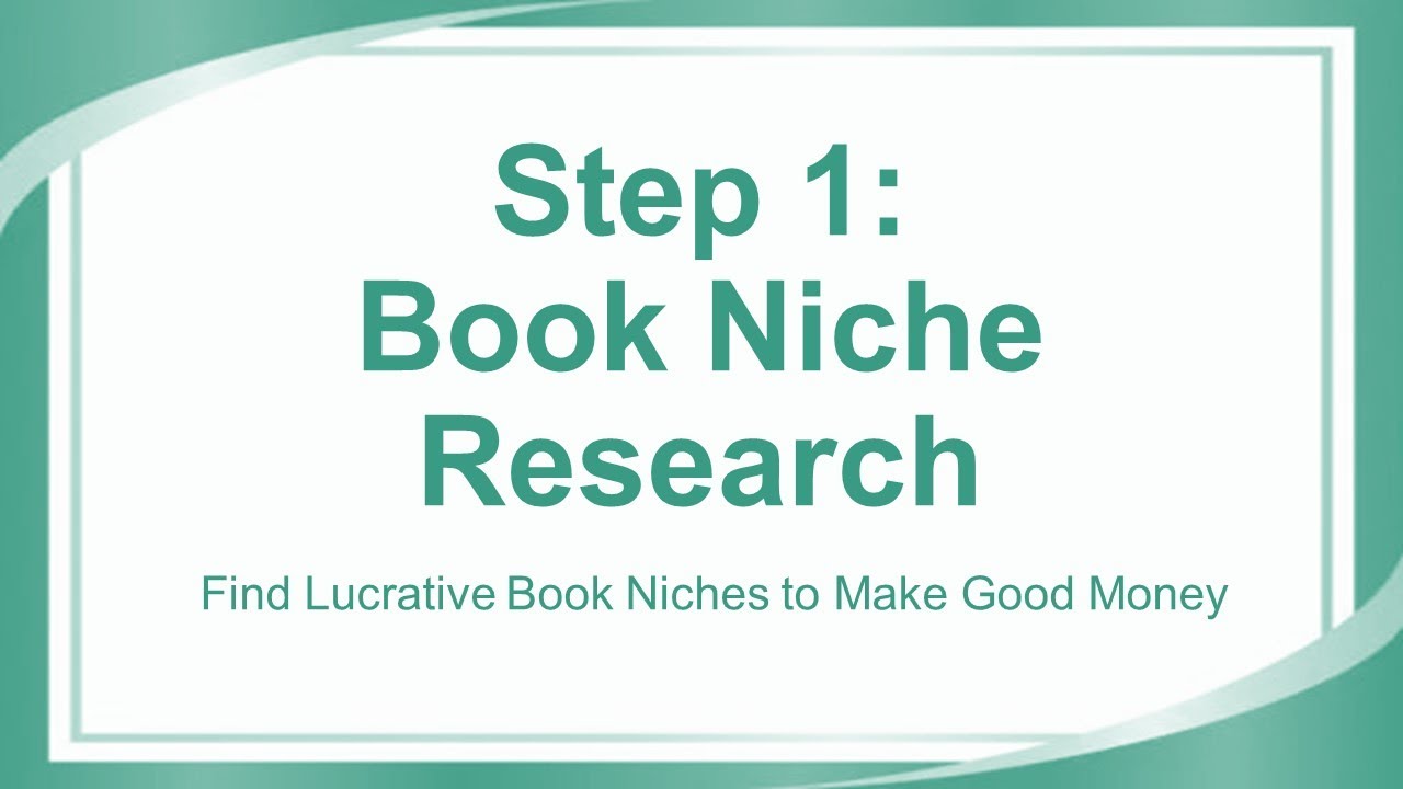Step 1: Book Niche Research - YouTube