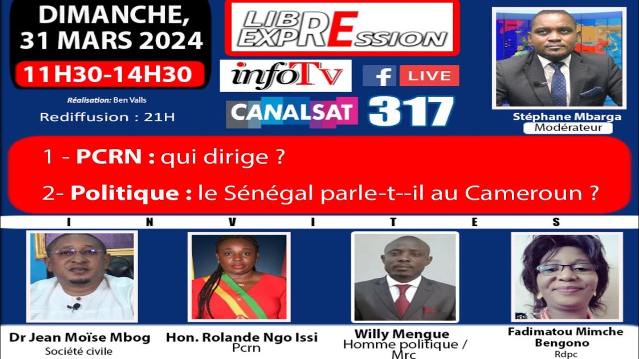 LIBRE EXPRESSION DU 31 MARS 2024 - YouTube