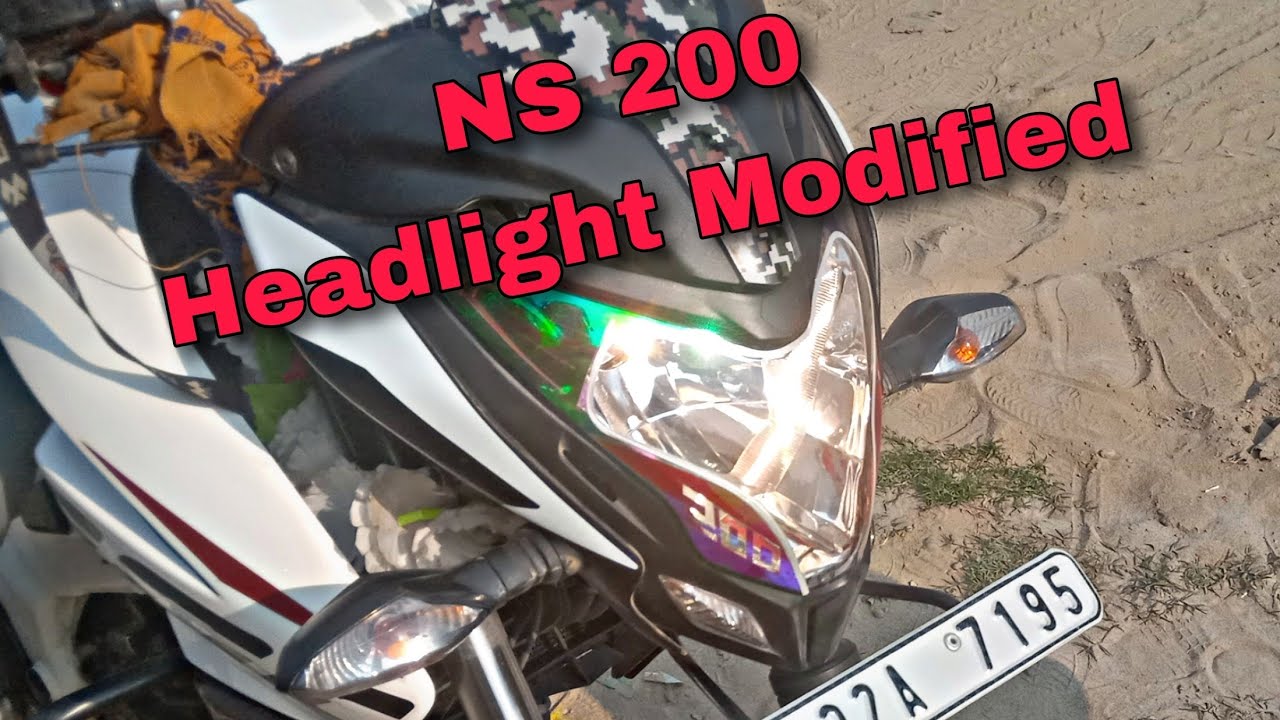 Pulsar NS 200 Modified Sticker || Pulsar Ns 200 Headlight 🌈 Vinyl ...
