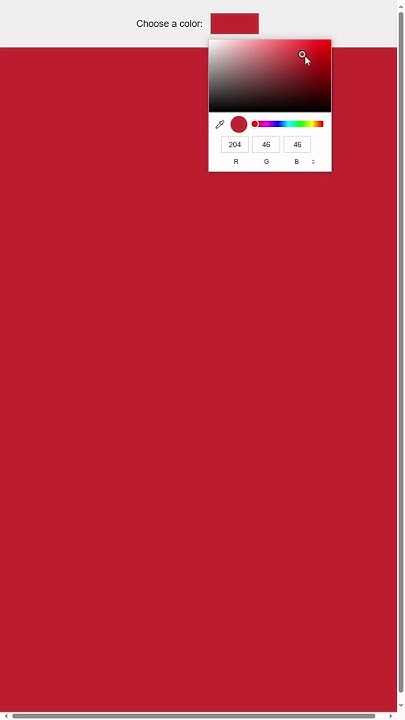 Making A Background Color Selector Using HTML, CSS And JS. - YouTube